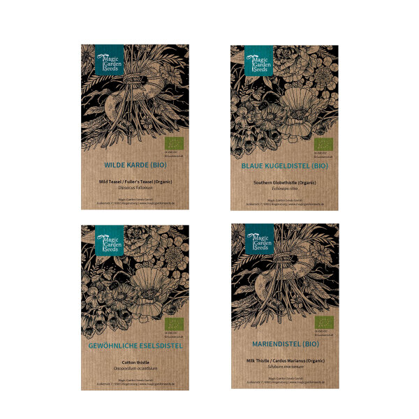 Disteln: Stachelige Pracht (Bio) - Samenset mit 4 wilden Distel ...
